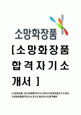 [소망화장품 - 최신공채합격자기소개서 ] 소망 화장품 자기소개서, 합격 자소서, 합격 이력서, 합격 예문-1페이지