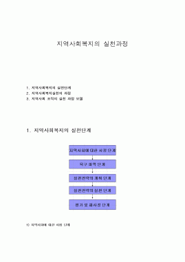 지역사회복지의 실천과정-1페이지