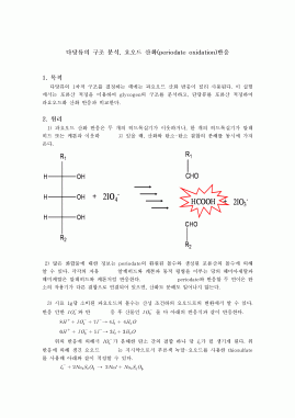 [생화학 실험보고서] 다당류의 구조 분석,요오드의 산화반응-1페이지