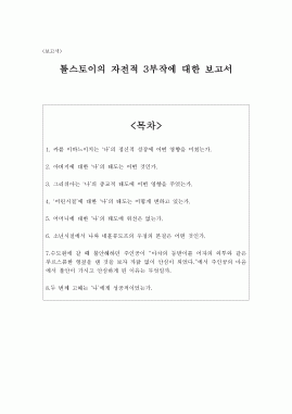 톨스토이의 자전적 3부작에 대한 보고서-1페이지