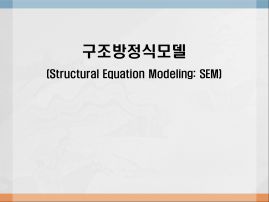 176.구조방정식모델(Structural Equation Modeling: SEM)_AMOS18_SEM_인과관계분석_구조방정식모델_구조방정식모형-1페이지