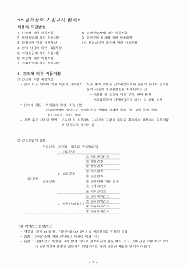 식품저장학 (식품의 저장방법)-1페이지