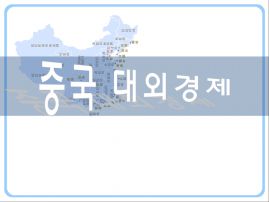 중국 대외 경제-1페이지