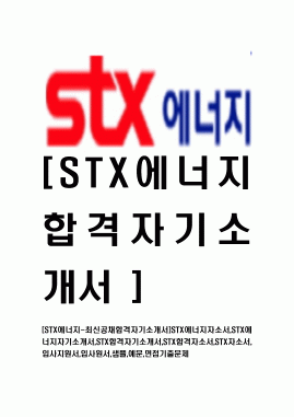 [STX에너지-최신공채합격자기소개서]STX에너지자소서,STX에너지자기소개서,STX합격자기소개서,STX합격자소서,STX자소서,입사지원서,입사원서,샘플,예문,면접기출문제 -1페이지