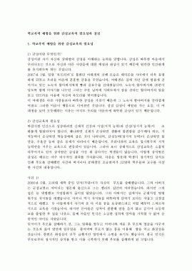 학교폭력 예방을 위한 감성교육의 필요성과 장점-1페이지