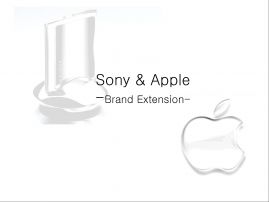 Sony & Apple,소니,애플,브랜드전략.마케팅,브랜드,브랜드마케팅,기업,서비스마케팅,글로벌,경영,시장,사례-1페이지