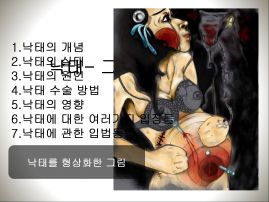 낙태 - 그 현실과 대책-1페이지