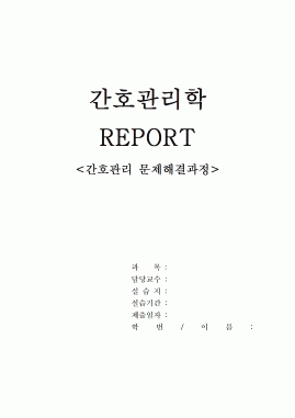 간호관리학-간호관리 문제해결과정-1페이지