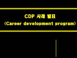 CDP사례발표ppt-1페이지