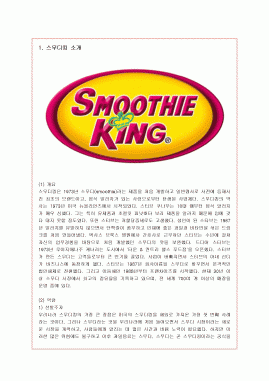 프랜차이즈 스무디킹(Smoothie King)의 마케팅 전략 분석-1페이지