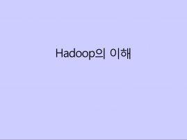 Hadoop의 이해-1페이지