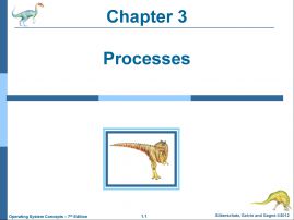 Operaing System Concepts 7판 1-3장 ch3 - 프로세스(Processes)-1페이지