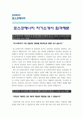 [포스코에너지자기소개서] 2012 포스코에너지자기소개서 합격예문+[면접기출문제]_포스코에너지자기소개서예문_포스코에너지자기소개서샘플_포스코에너지자소서-1페이지