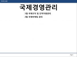 국제경영관리-1페이지