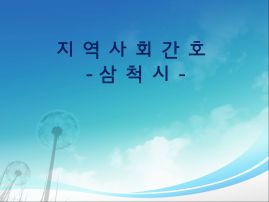 지역사회 간호 - 삼척시.ppt-1페이지