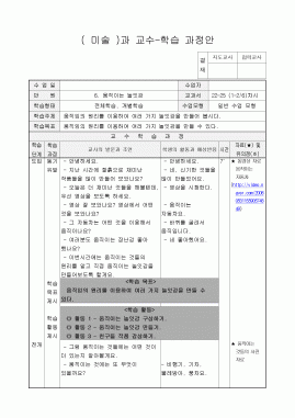 3)미술-움직이는 놀잇감-움직임의 원리를 이용초등3) <(미술)과 교수-학습 과정안 {중안} 22-25 (1-2/6)차시> 6. 움직이는 놀잇감 - 움직임의 원리를 이용하여 여러 가지 놀잇감을 만들어 봅시다-1페이지