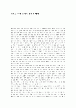 청소년 비행 문제의 원인과 대책-1페이지