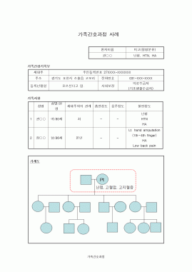 지역사회간호학 가족간호과정-1페이지