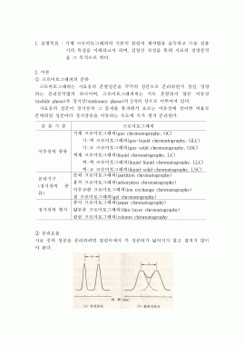 기기분석 GC (예비,결과)-1페이지