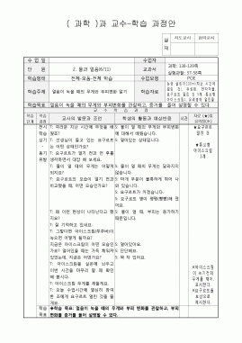 초등4) 과학 지도안-물과 얼음(얼음이 녹을 때의 무게와 부피변화 알기)(중안)-1페이지