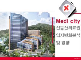 메디시티(Medi city) 신동산의료원 입지변화분석 및 영향.ppt-1페이지