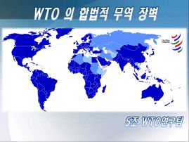 WTO무역장벽 반덤핑관세 - WTO의 합법적 무역 장벽.ppt-1페이지