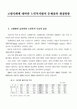 [A] 고령사회에 대비한 노인복지법의 문제점과 개정방향-1페이지