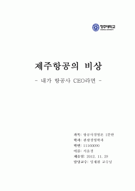 내가 항공사 CEO라면 - 제주항공의 비상-1페이지