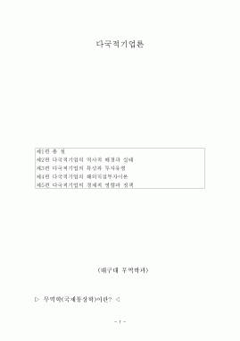 다국적기업론 강의노트-1페이지