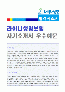 (라이나생명 자기소개서 + 합격스펙) 2019년 라이나생명보험 (보험관리직) 자기소개서 합격샘플 + 합격스펙정보/인재상/연봉정보 [라이나생명 자소서/채용정보/자기소개서 항목] -1페이지