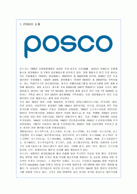 포스코(POSCO)의 기업전략 성공사례-1페이지