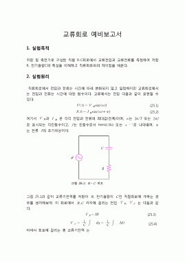 [일반물리학실험] (예비) 교류회로-1페이지