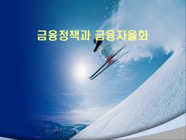 금융정책과 금융자율화.PPT자료-1페이지