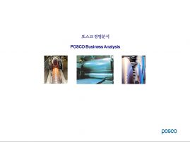 포스코 경영분석 (POSCO Business Analysis) (재무제표, .재무비율, 현금흐름표, 신용분석, 재무관리 관점에서 본 선정기업).ppt-1페이지