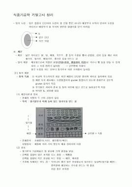 식품가공학 요약 정리 (곡물, 감자, 유지, 젖류, 원예, 감, 고기, 알, 어패류의 가공)-1페이지