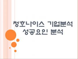 [청호나이스기업분석] 청호나이스 성공요인 분석.PPT자료-1페이지