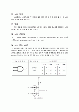 디지털공학 01 - AND회로-1페이지