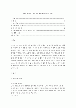 최인훈의 <광장>을 읽은 소감-1페이지