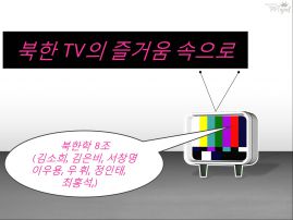 북한 TV의 즐거움 속으로.ppt-1페이지