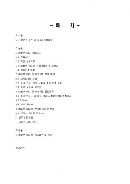 놀부 NBG 기업 분석 -1페이지