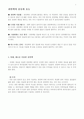 [피부미용학] 천연팩의 종류와 효능-1페이지