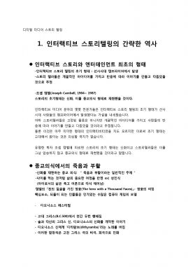 디지털 미디어 스토리 텔링-1페이지