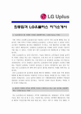 [2013 LG유플러스자기소개서] 최종합격 LG유플러스자기소개서와 면접기출문제_LG유플러스자기소개서예문_LG유플러스자기소개서샘플_LG유플러스자소서-1페이지