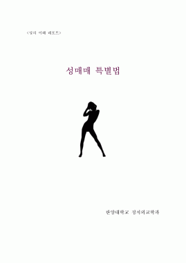 성매매특별법 레포트-1페이지