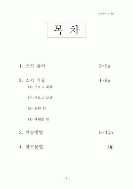 스키용어와기술-1페이지