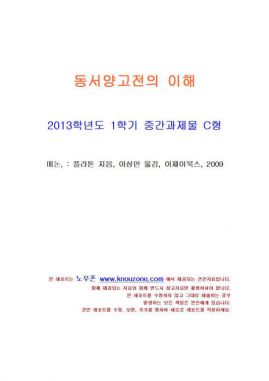 2013년 1학기 동서양고전의이해 중간시험과제물 C형(메논을 읽고)-1페이지