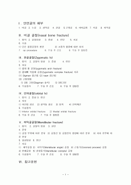 안면골절(facial bone fracture)치료-1페이지