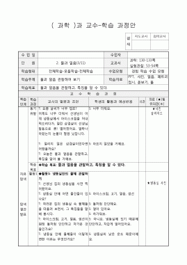 4학년 과학 지도안-물과 얼음-물과 얼음 관찰하여 보기(중안)-1페이지