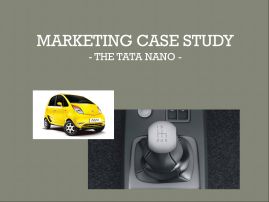 [국제경영 타타나노]Marketing Case Study TaTa Nano v1.0-1페이지