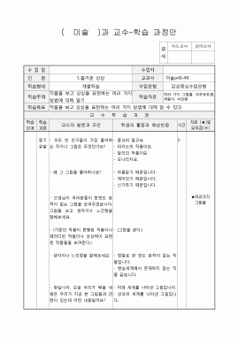 6)미술-즐거운 상상-작품을 보고 상상을 표현하는 여러 가지 방법에 대해 알기(중안)-1페이지